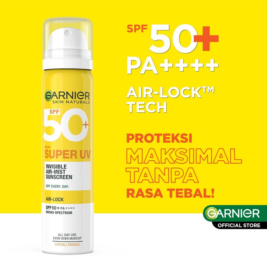 Invisible Air-Mist Sunscreen SPF 50+ PA++++ | Garnier Indonesia