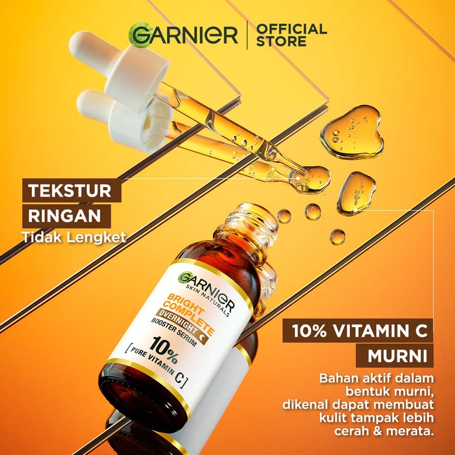 Produk Bright Complete Overnight Serum | Garnier Indonesia