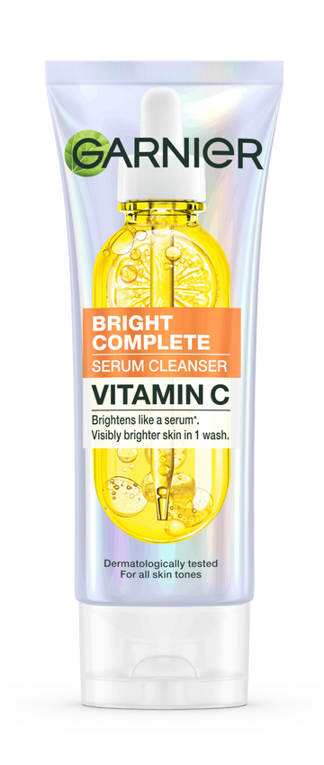 Garnier Bright Complete Vitamin C Serum Cleanser untuk Kulit Cerah