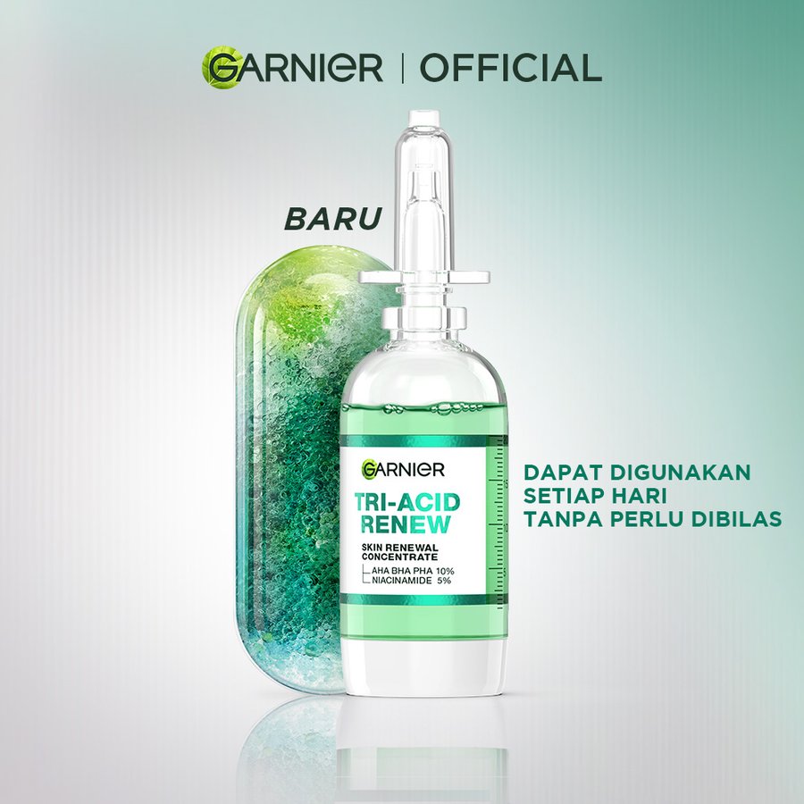 Garnier Tri Acid Renew Peeling Serum | Serum Eksfoliasi