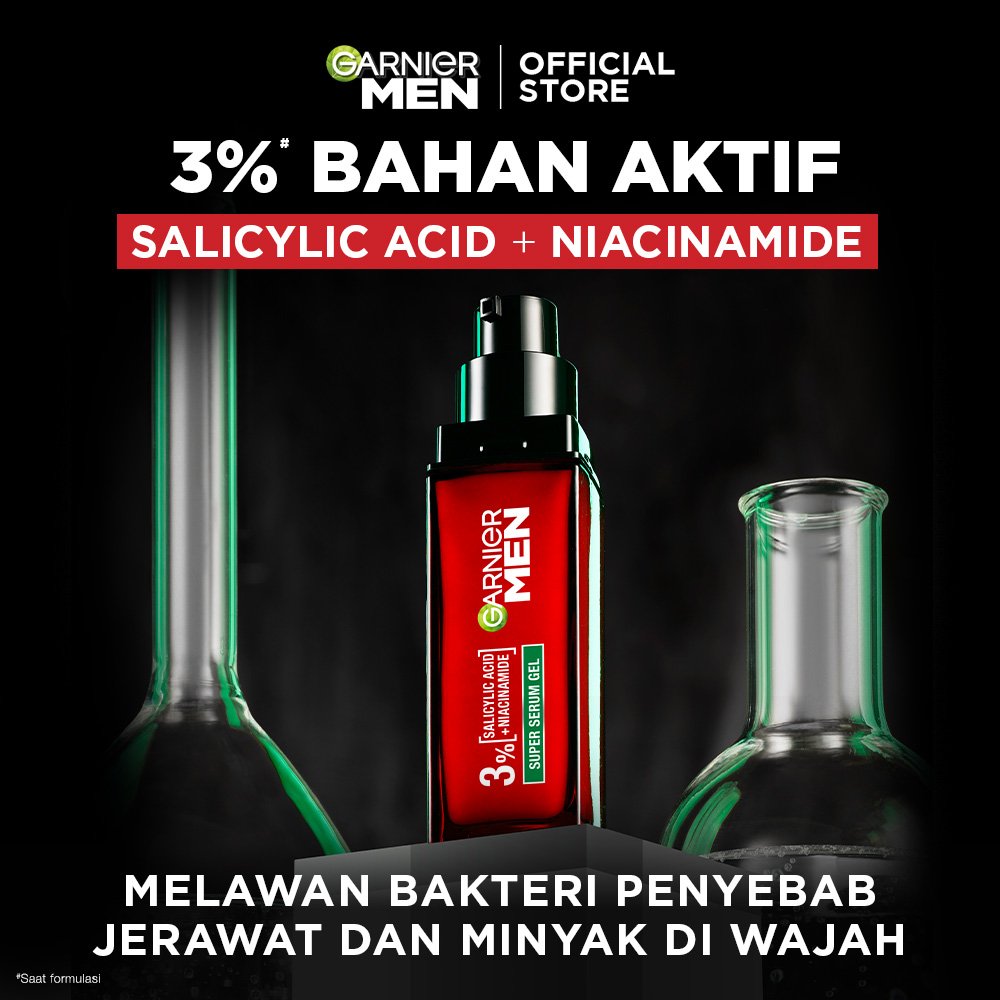 Garnier Men Acno Fight Super Serum Gel untuk Lawan Jerawat