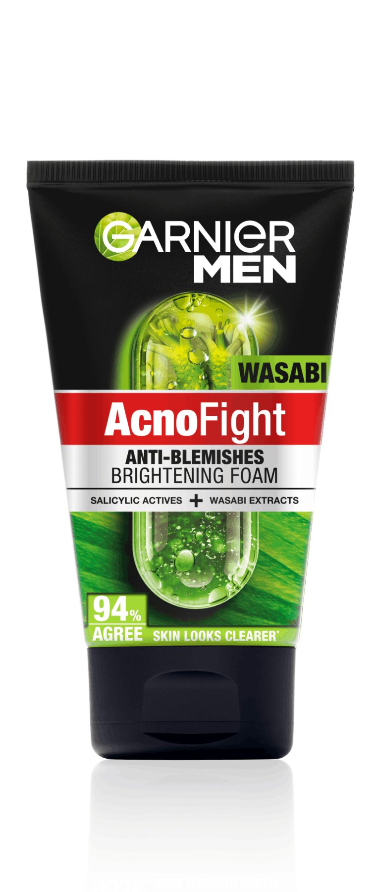 Sabun Wajah Pria AcnoFight Garnier Wasabi Foam Facial Cleanser