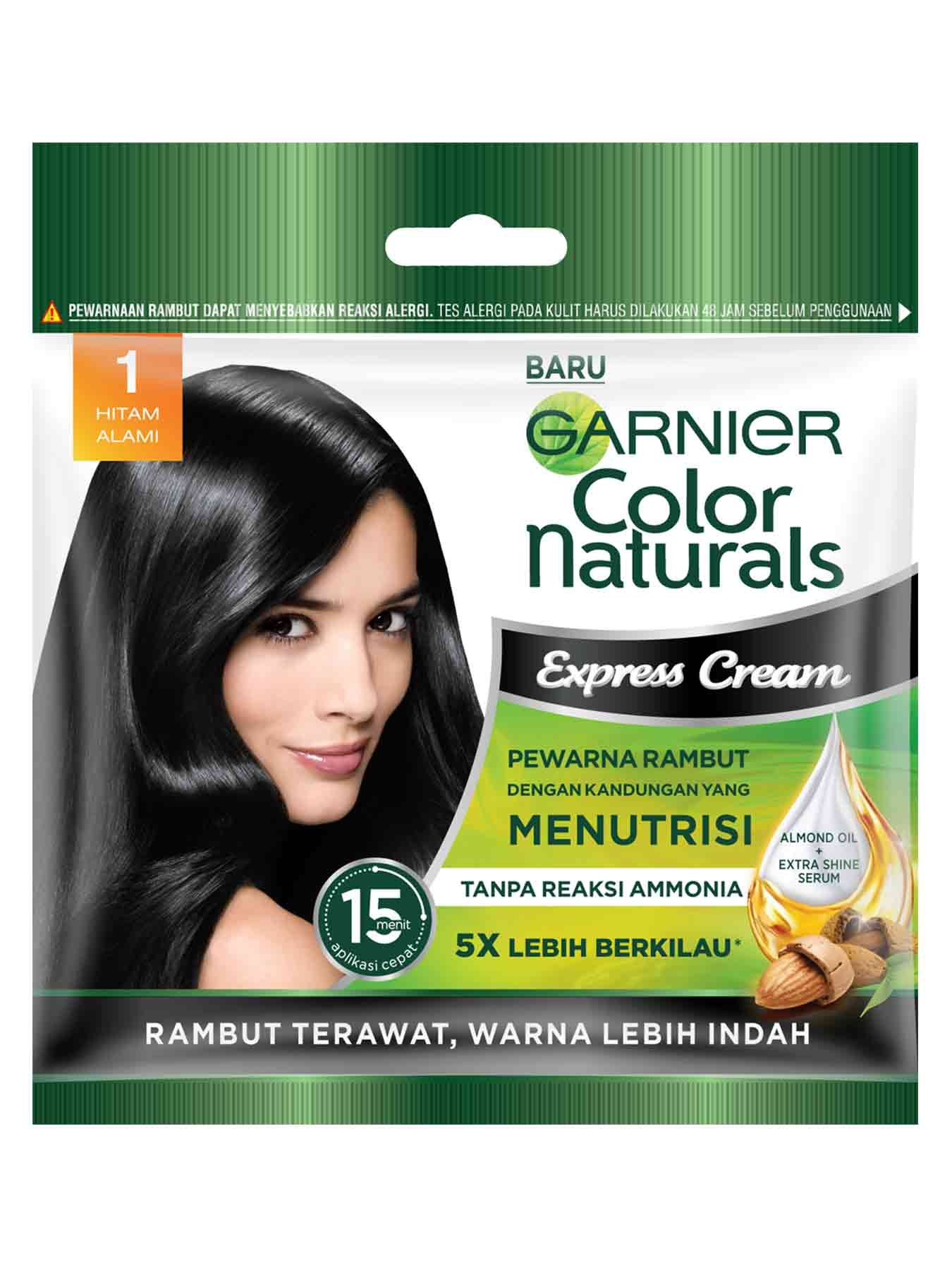 Crème Riche 1 Hitam Alami - Color Naturals | Garnier