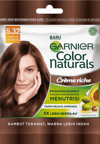 Crème Riche 5.32 Coklat Caramel - Color Naturals | Garnier