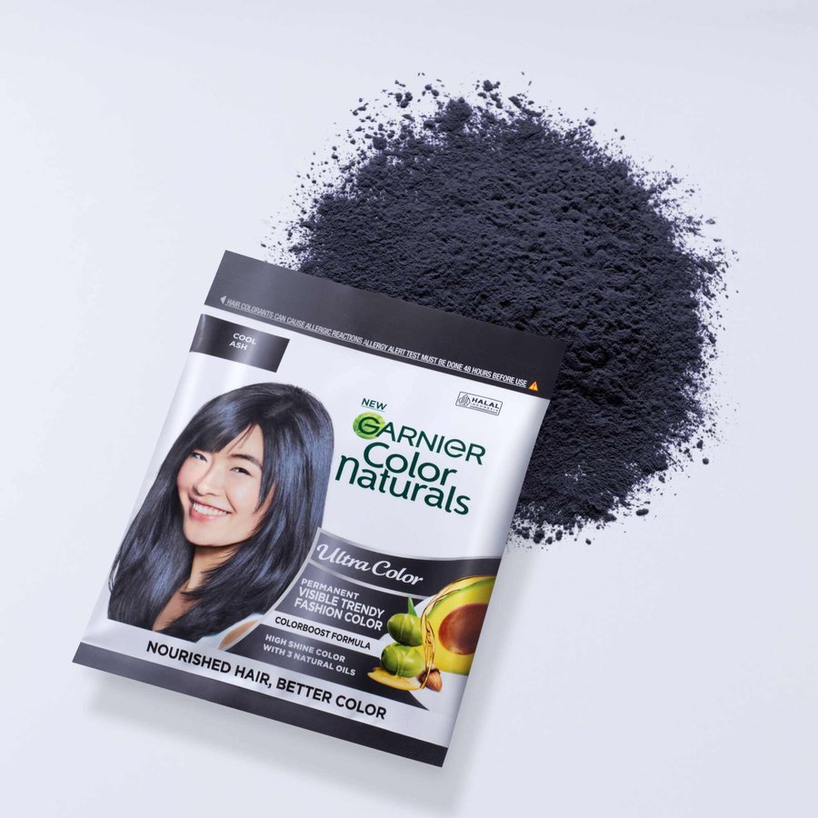 Ultra Color Cool Ash Grey - Color Naturals | Pewarna Rambut Garnier