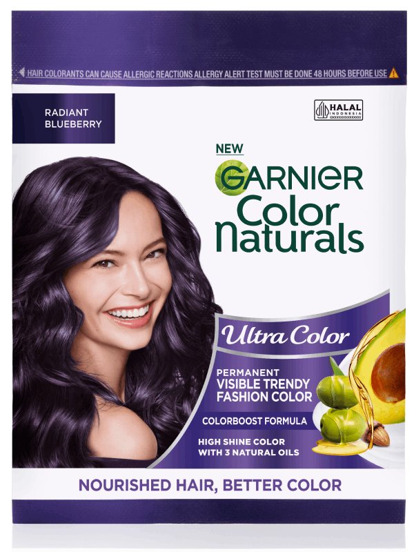 Garnier Ultra Color Radiants Blueberry - Warna Rambut Bercahaya
