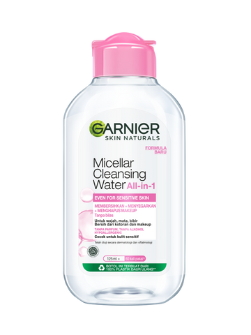 Garnier Micellar Water Sensitive Pink | Pembersih Wajah Kulit Sensitif