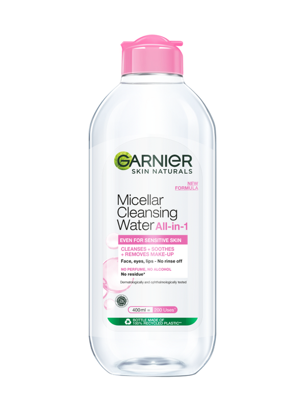 Garnier Micellar Water Sensitive Pink - Pembersih Wajah