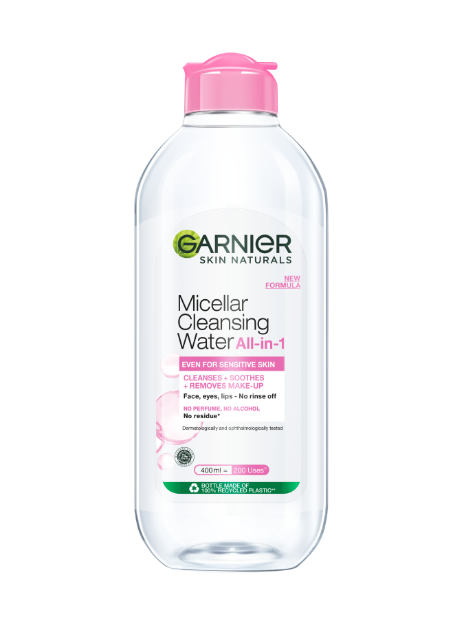 Garnier Micellar Water Sensitive Pink - Pembersih Wajah
