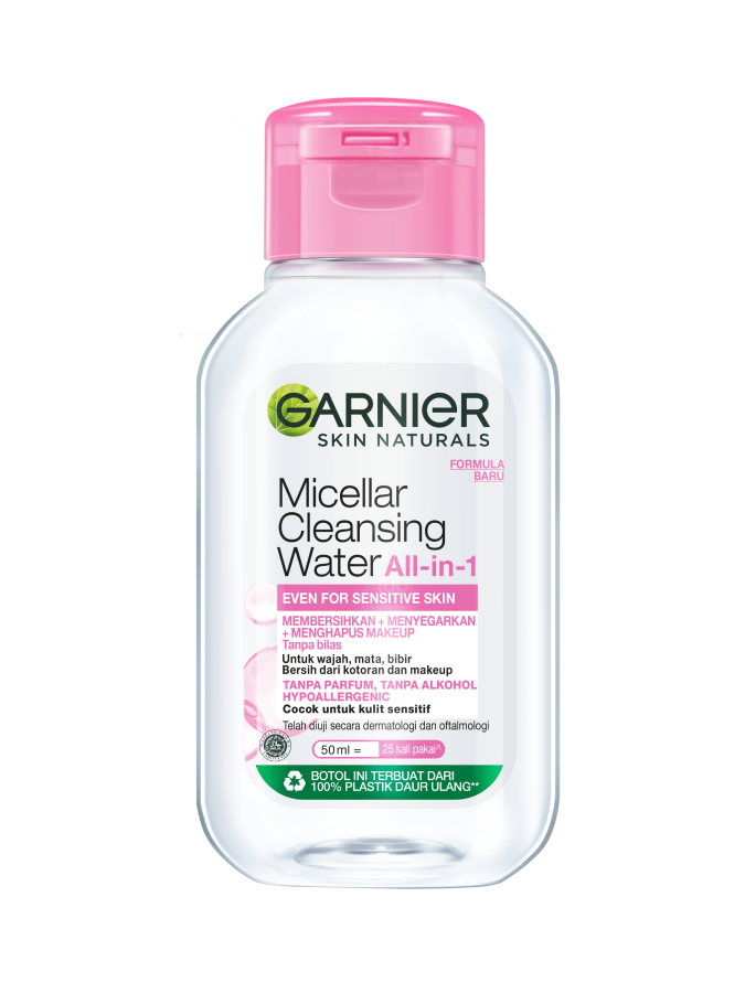 Garnier Micellar Water Sensitive Pink - Pembersih Wajah