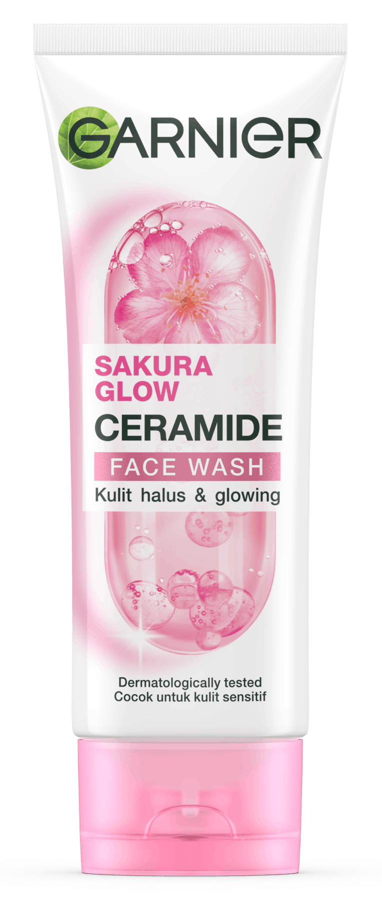Garnier Sakura Glow Glowing Face Wash - Wajah Pink Merona