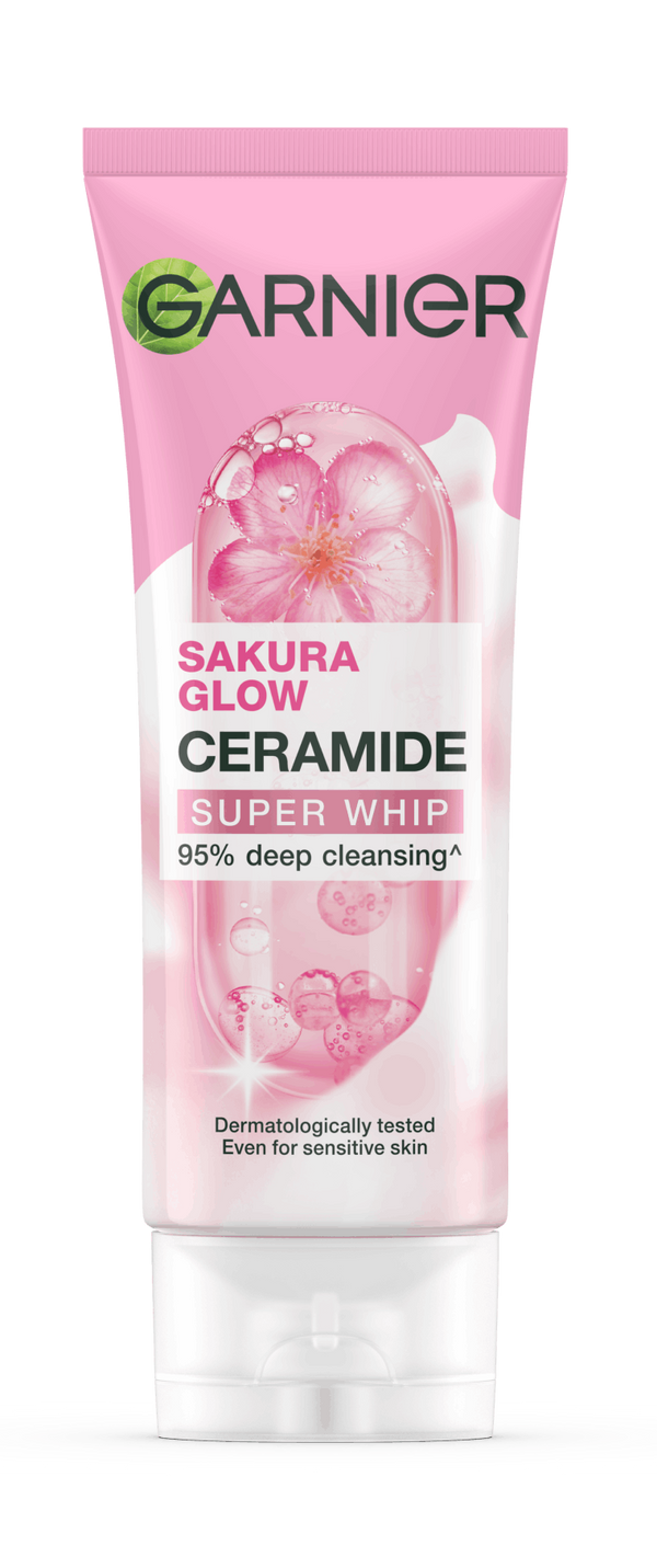 Perawatan Wajah Garnier Sakura Glow Pinkish Glow Foam