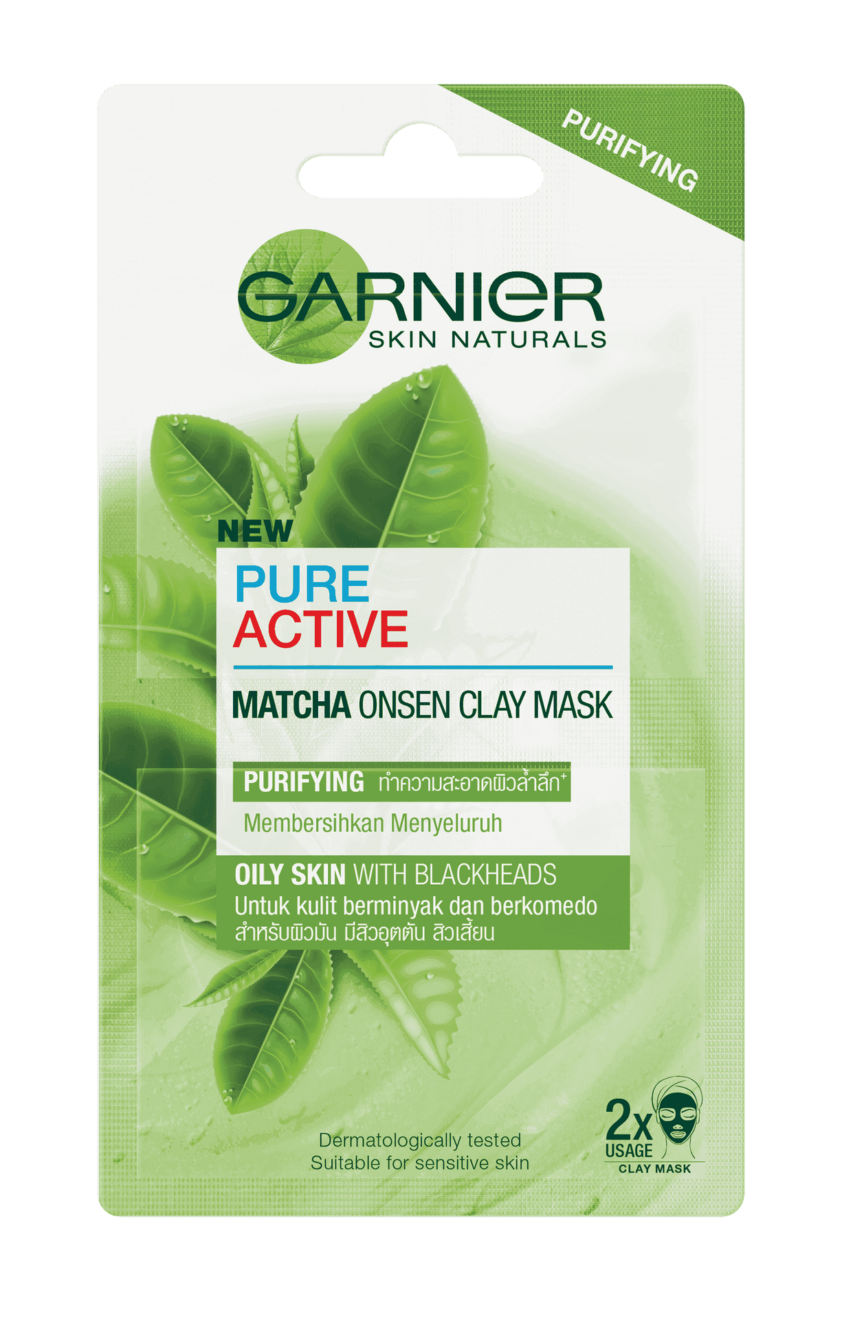 Pure Active Matcha Onsen Clay Mask - Masker Wajah Alami